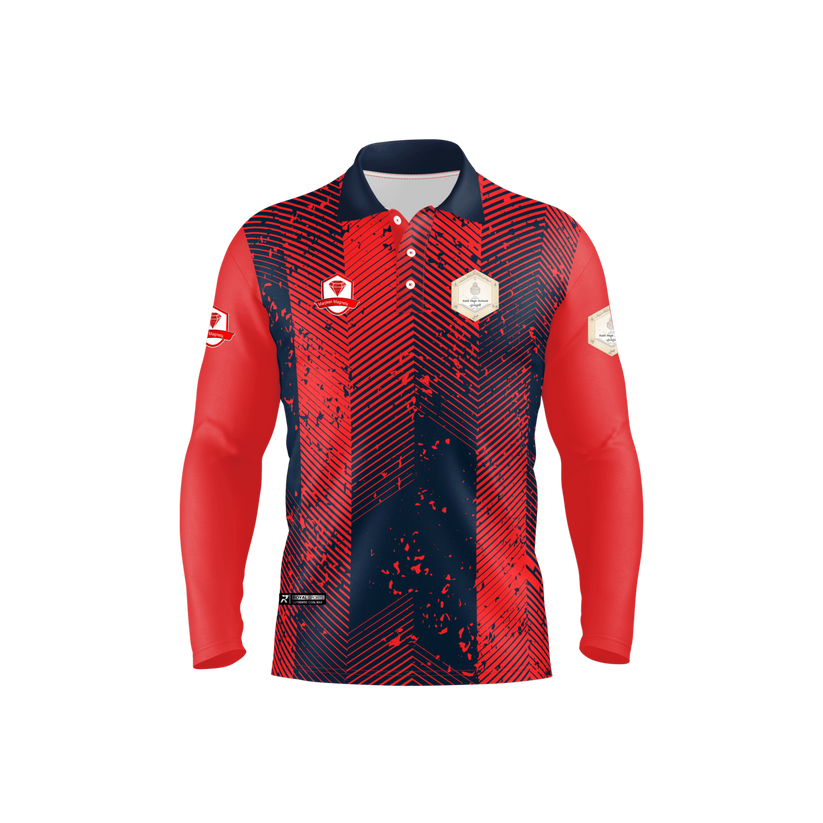 Girls Full Sleeves Red House Jersey – Royal Sports Schools ...